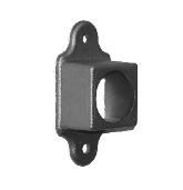 Aluminium Fence Holder Rail Bracket | Round Tube 38mm Diameter